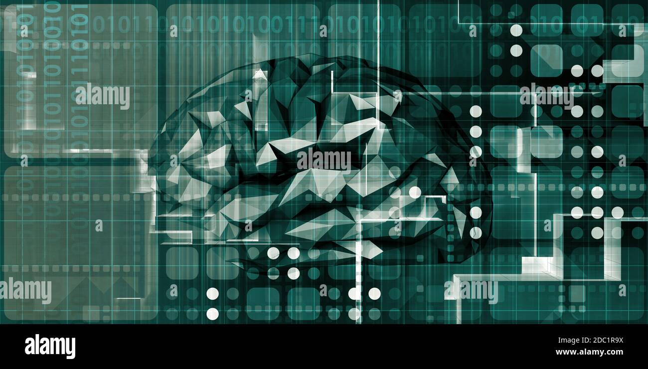 Machine Learning AI Artificial Intelligence Abstract Concept Stock ...