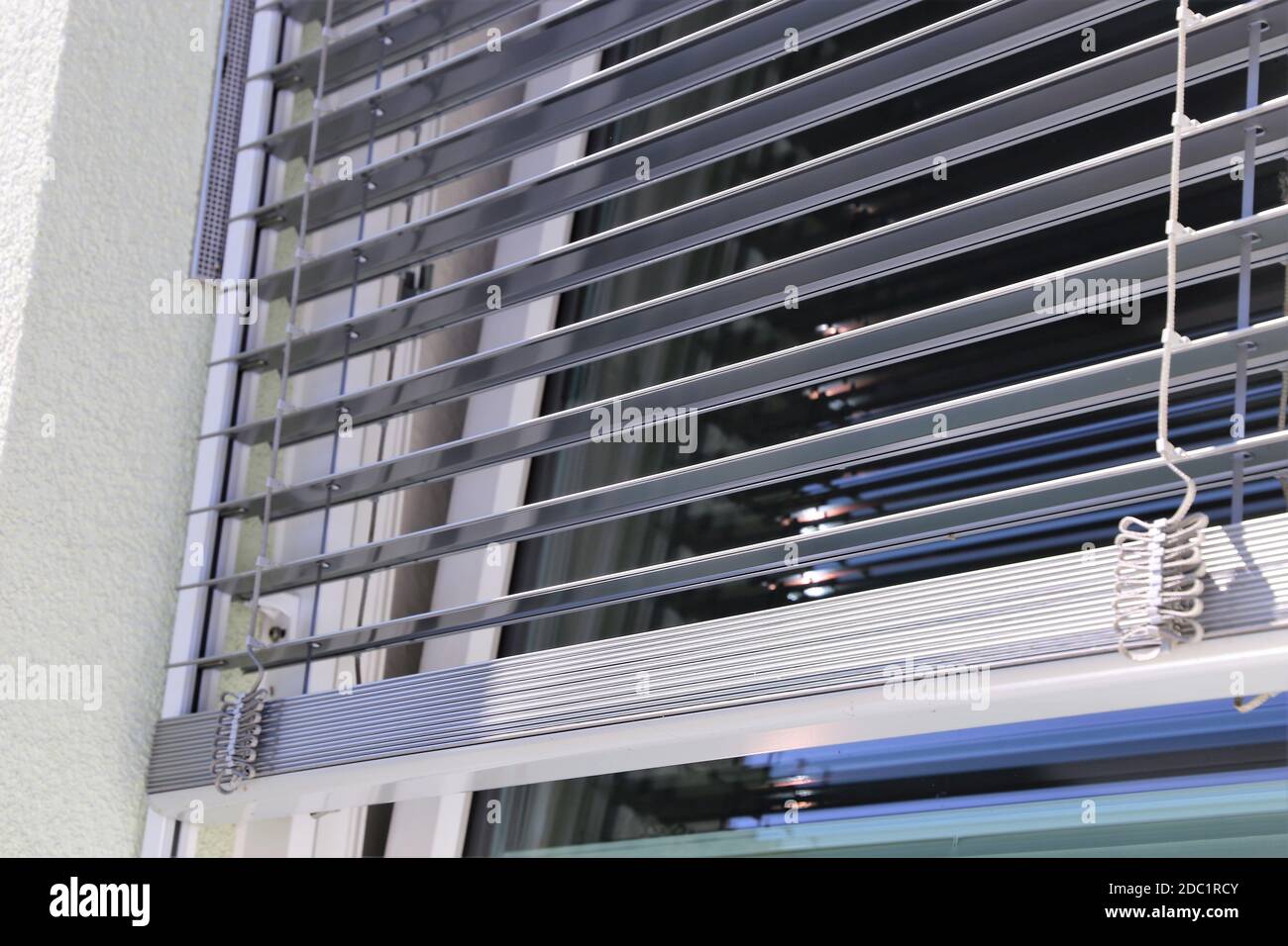 Window with external venetian blind, exterior shot Stock Photo - Alamy