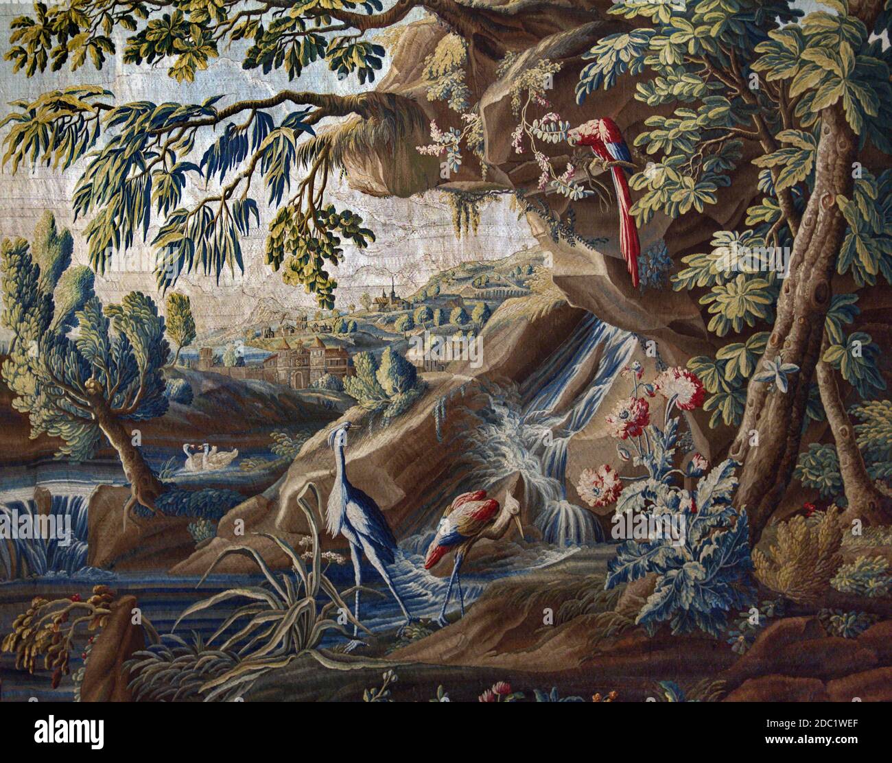 Classic tapestry on display at Aubusson, Creuse, France Stock Photo - Alamy