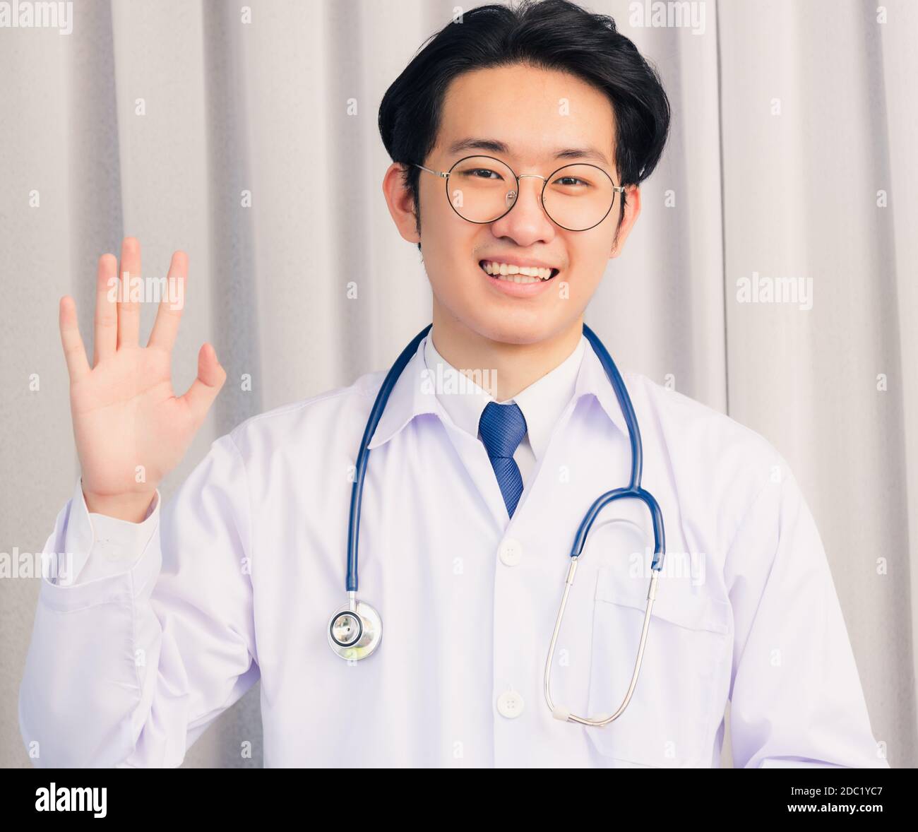 Handsome elderly doctor in uniform hi-res stock photography and images ...