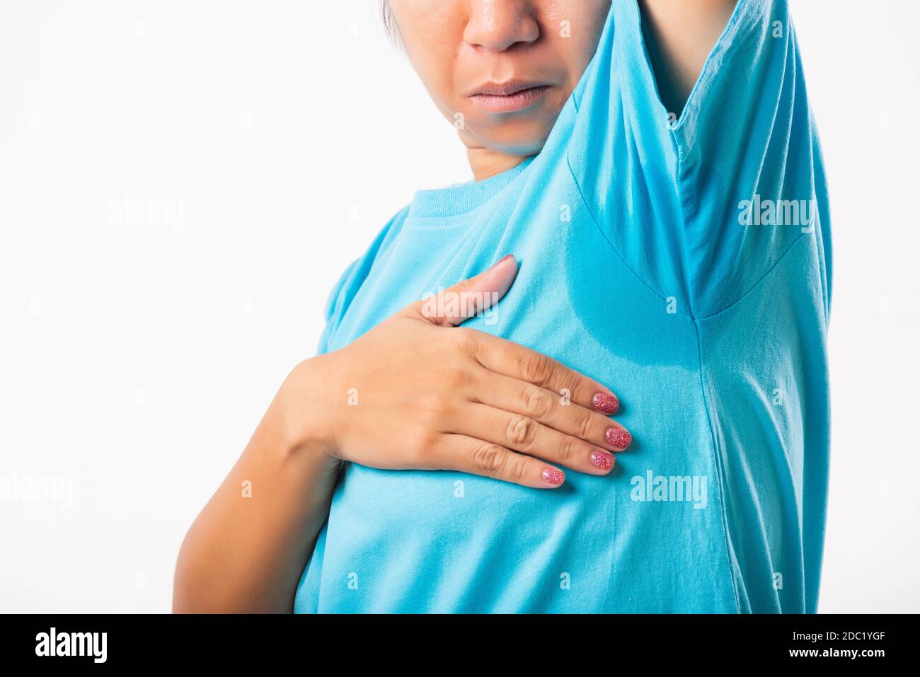 Under arm sweating woman hi-res stock photography and images - Alamy