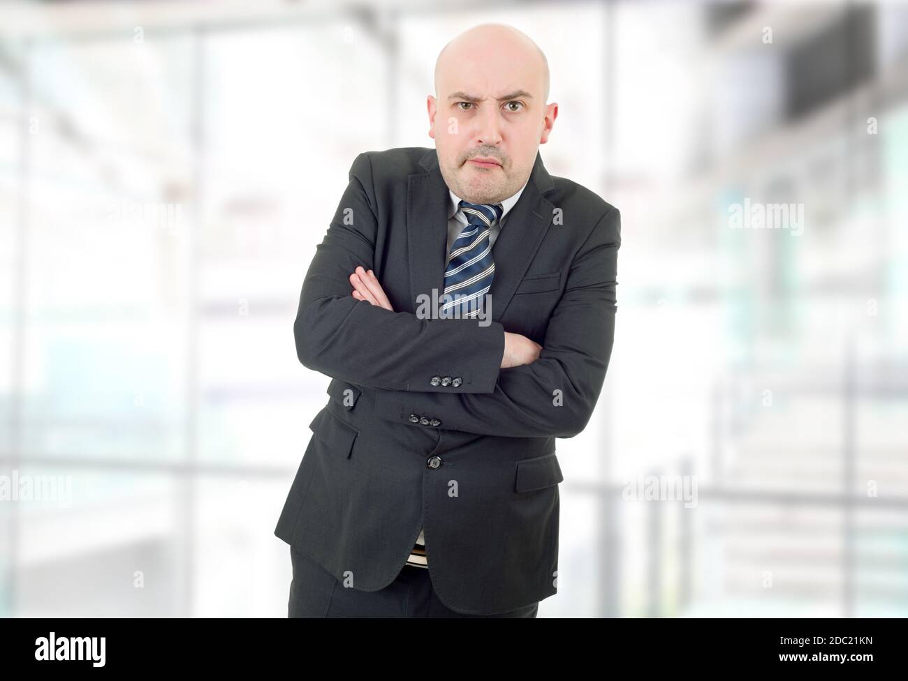 mad businessman portrait at the office Stock Photo - Alamy