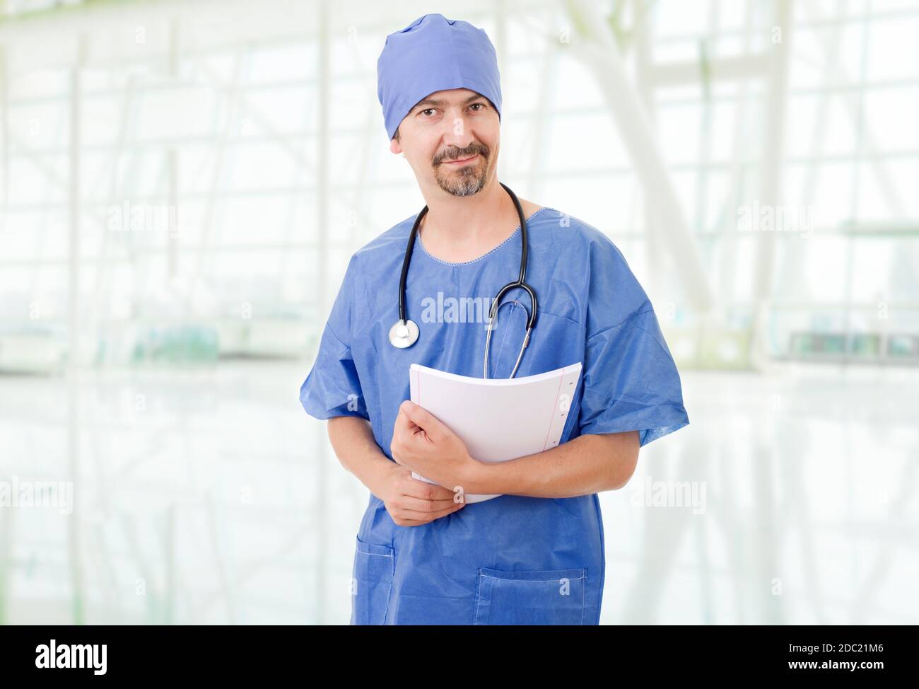 happy male doctor, at the hospital Stock Photo - Alamy