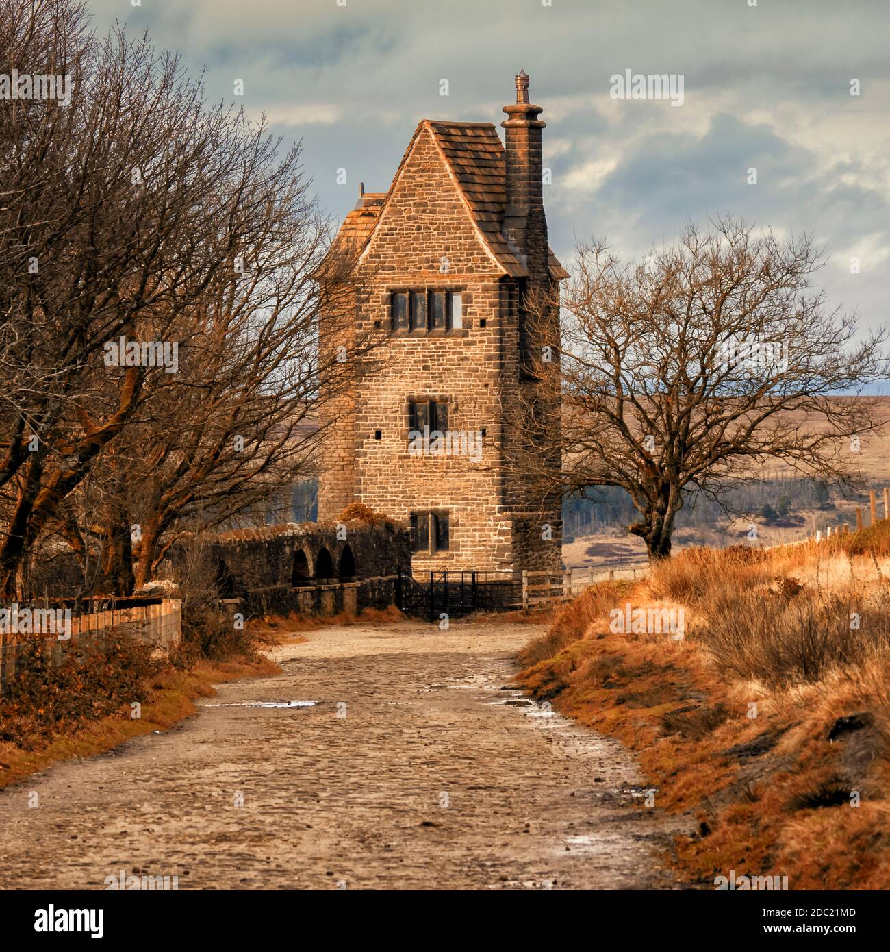 Rivington Pike and Winter Hill above Anglezarke Reservoir in the West ...