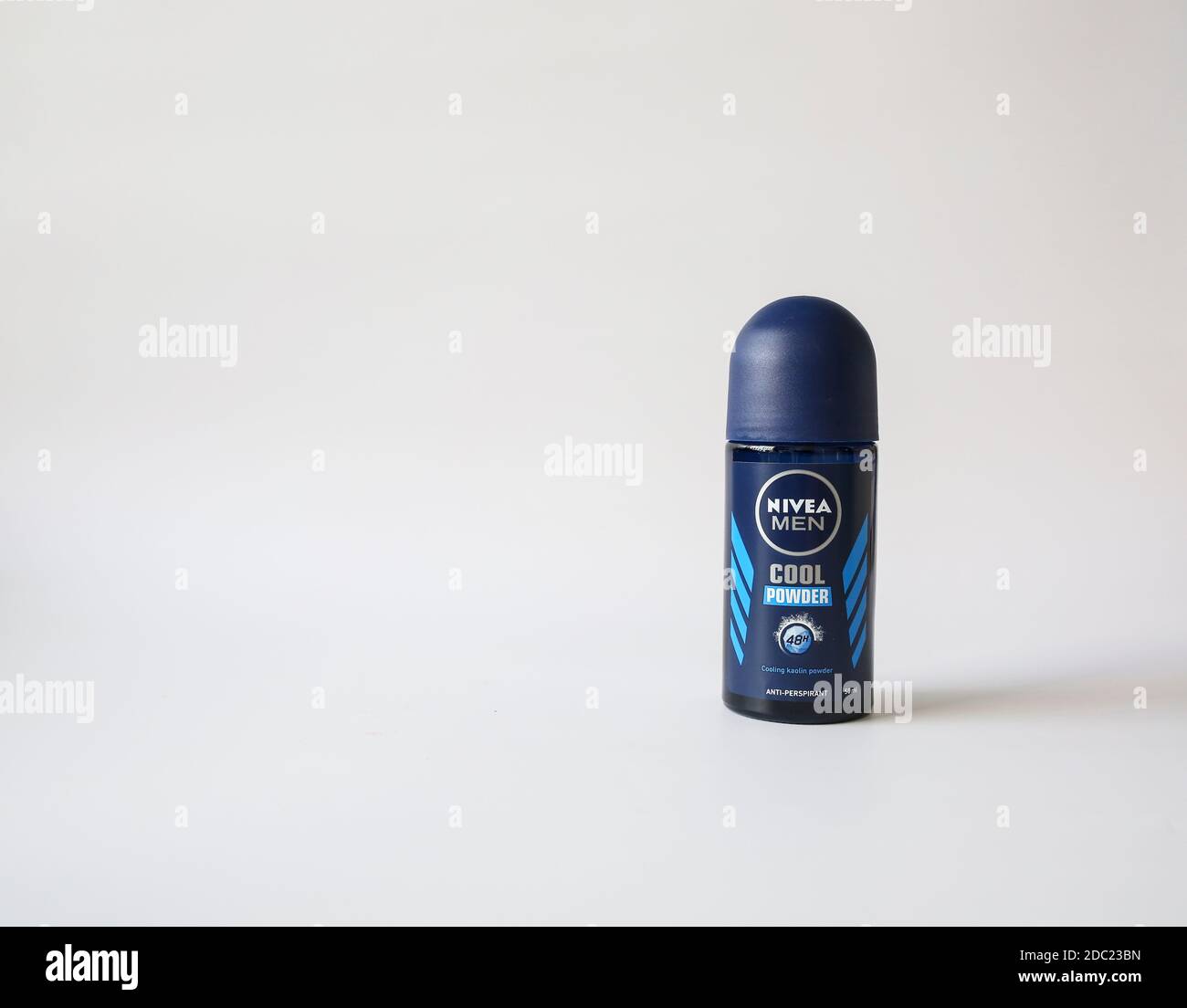 Nivea man cool powder deodorant isolated on a white background Stock ...