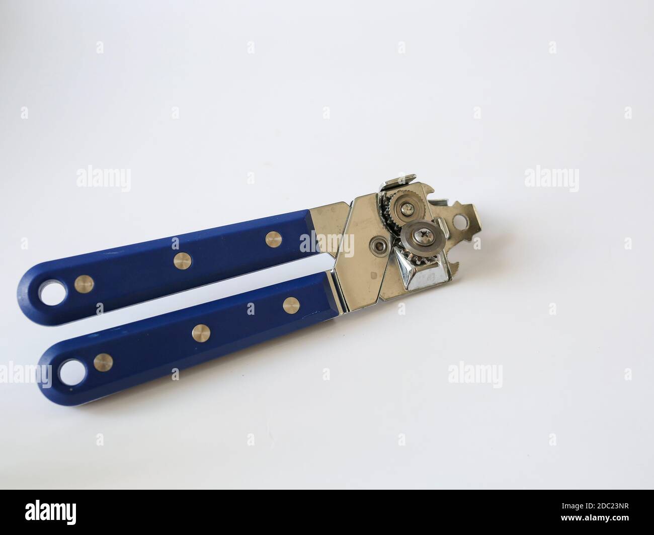 Can opener equipment for opening cans isolated on white background ...