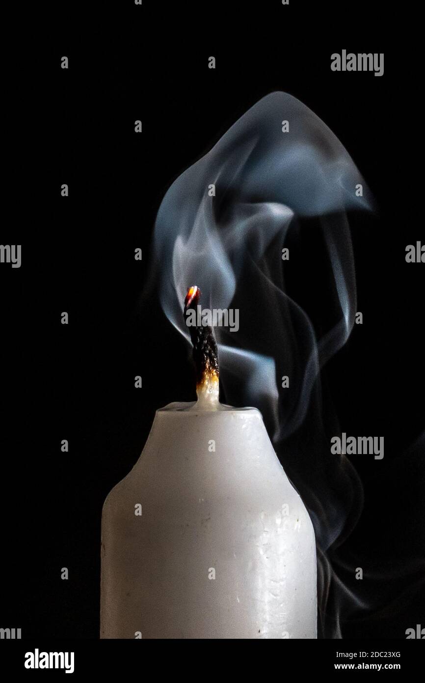 Candle smoke hi-res stock photography and images - Alamy