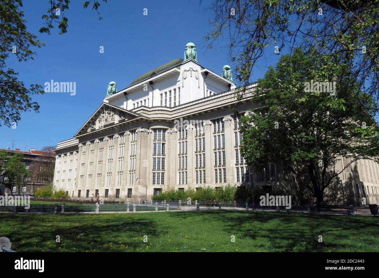 Croatian national state archives building in Zagreb, Croatia Stock ...