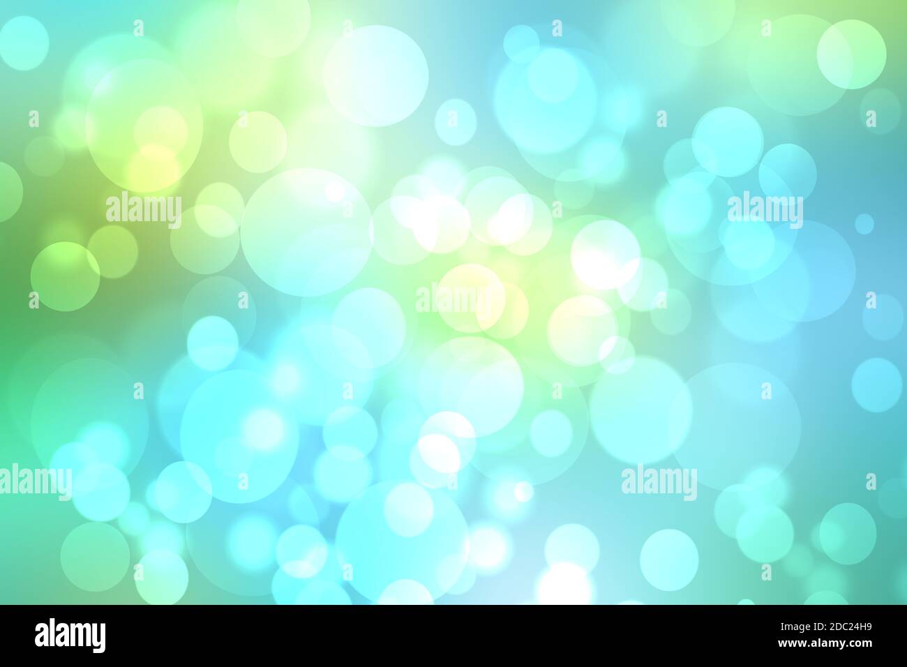 Abstract gradient green light turquoise blue shiny blurred background ...
