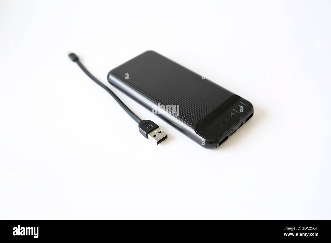 Power bank isolated on a white background Stock Photo - Alamy