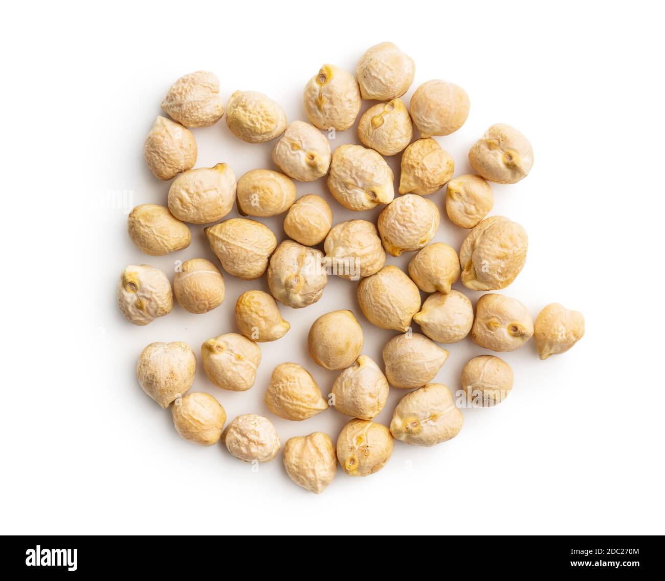 Healthy dried chickpeas isolated on white background Stock Photo - Alamy