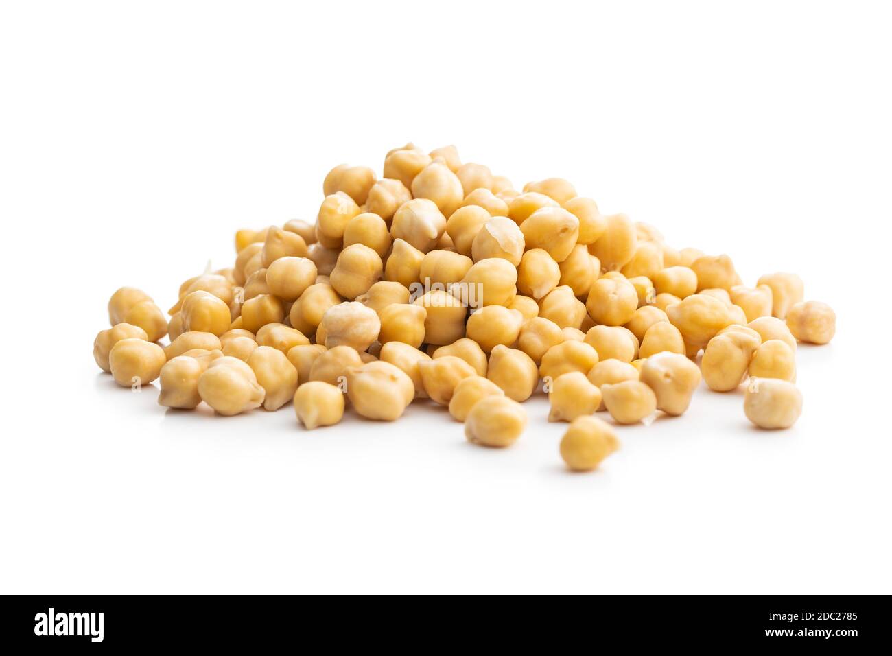 Healthy cooked chickpeas isolated on white background Stock Photo - Alamy