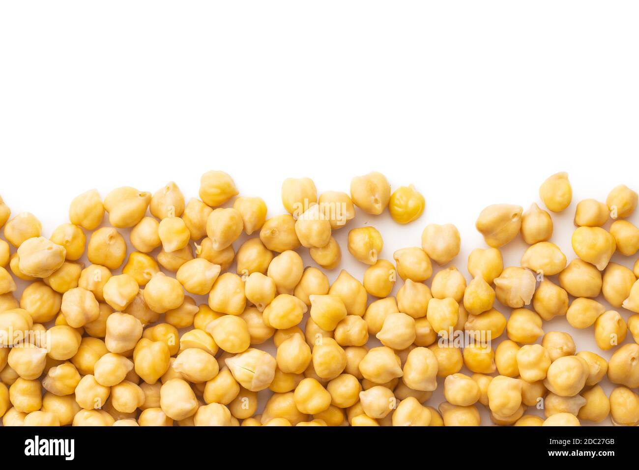 Healthy cooked chickpeas isolated on white background Stock Photo - Alamy