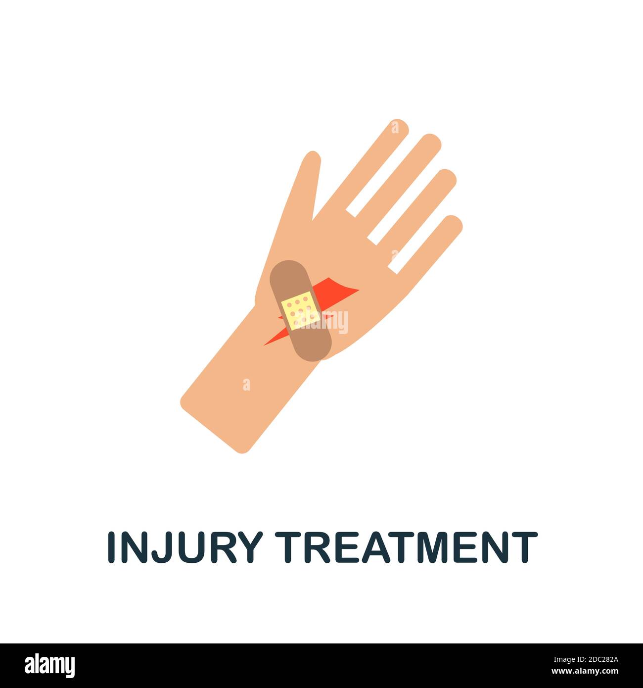 Injury Treatment icon. Simple element from health diseases collection ...