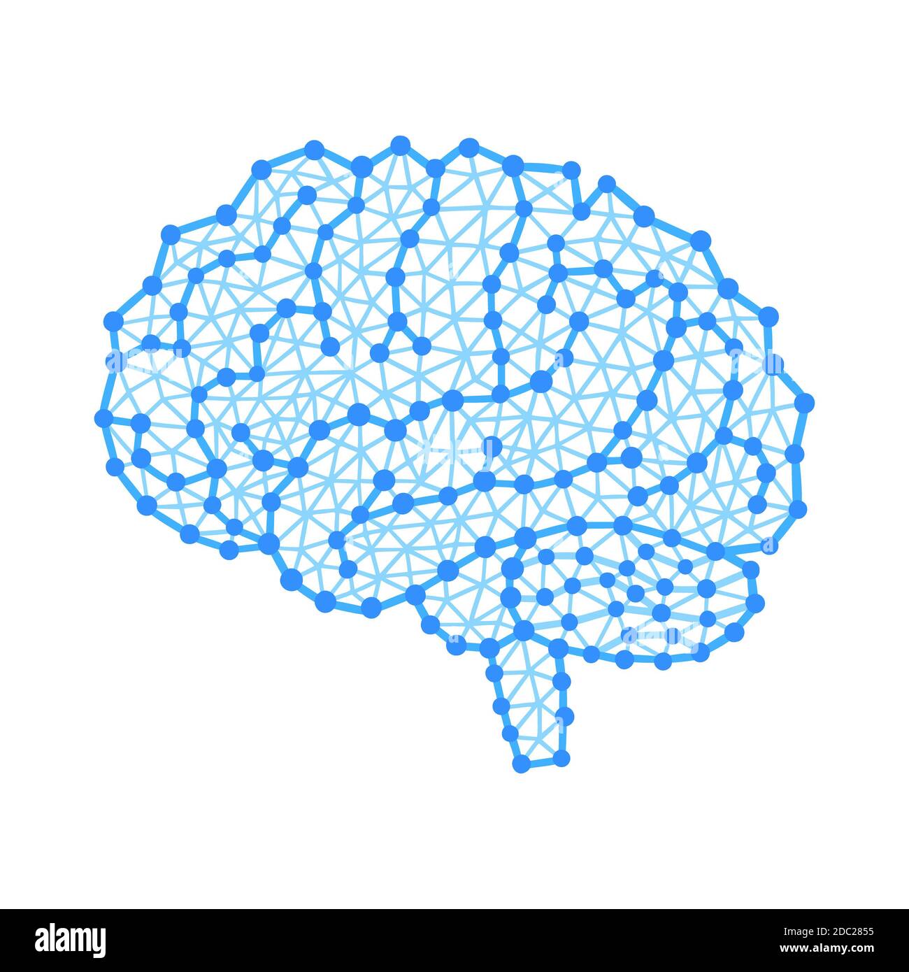 Concept of human brain. Illustration for label of medicine ...
