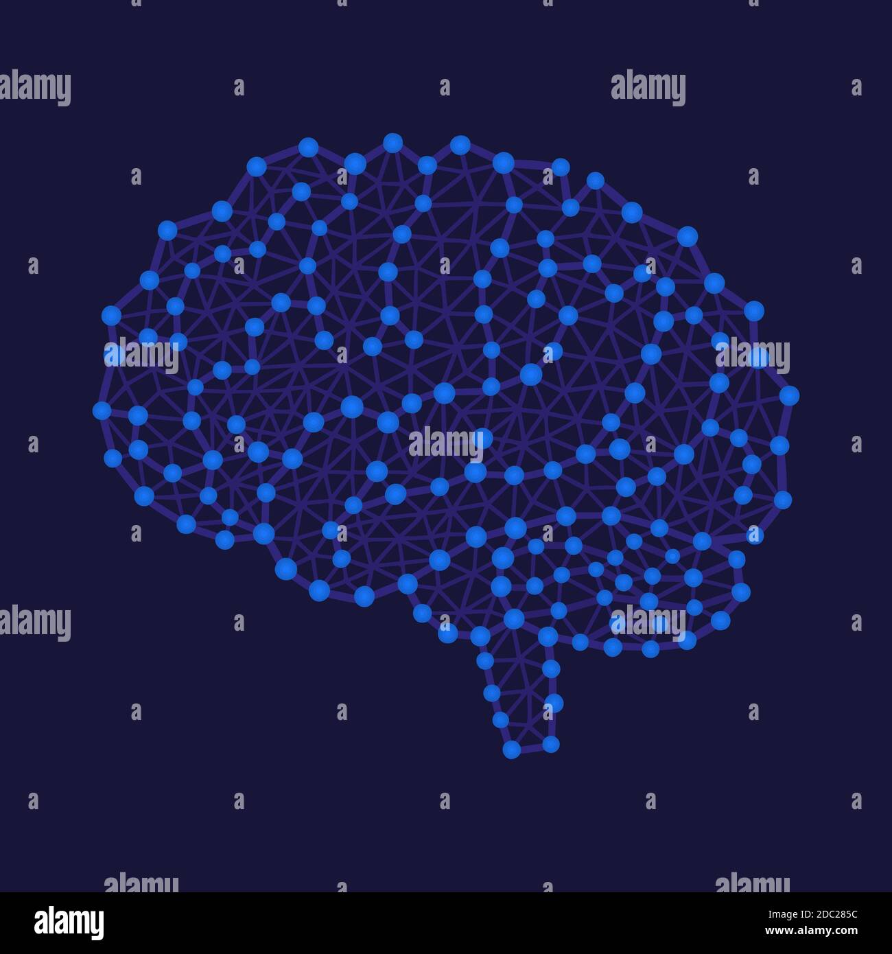 Concept of human brain. Illustration for label of medicine ...