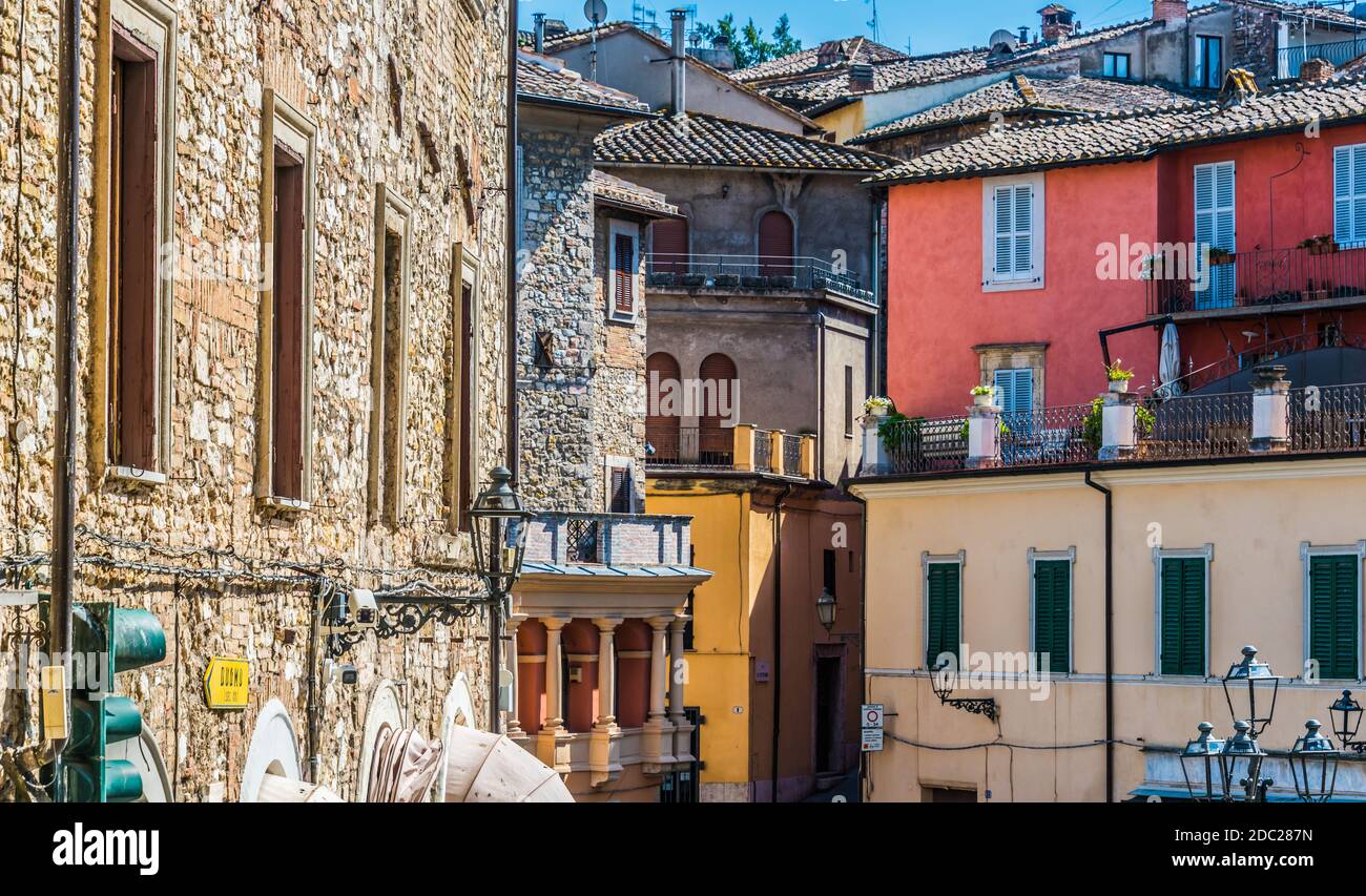 Architecture of Narni, an ancient hilltown and comune of Umbria, in ...