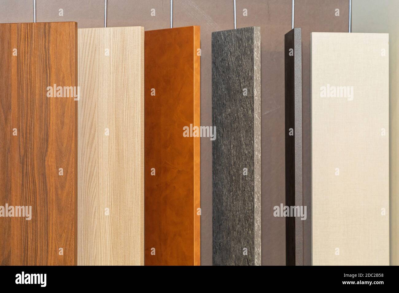 Many Different Wooden Plank Boards Material Selection Stock Photo - Alamy