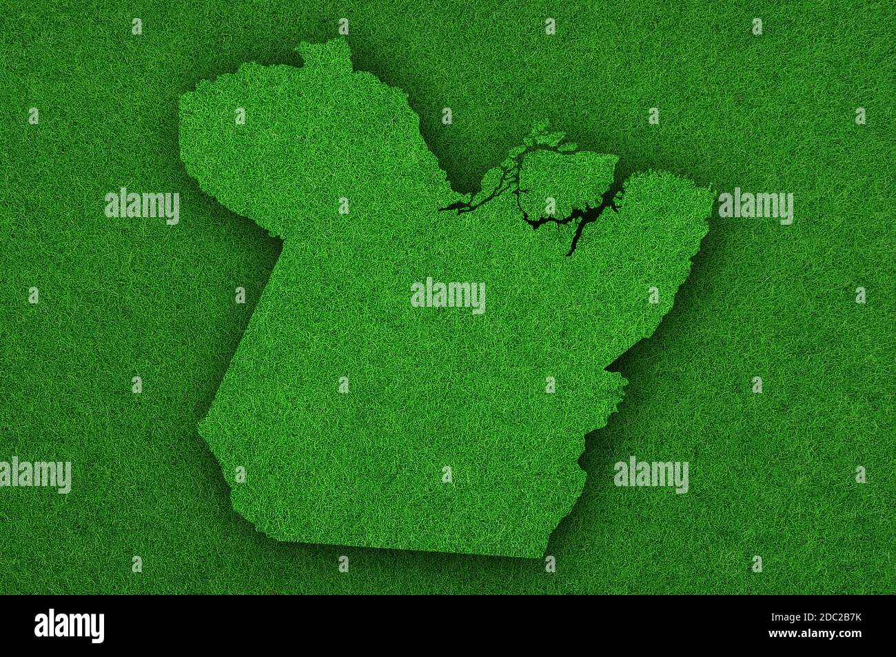 Map of Para on green felt Stock Photo - Alamy