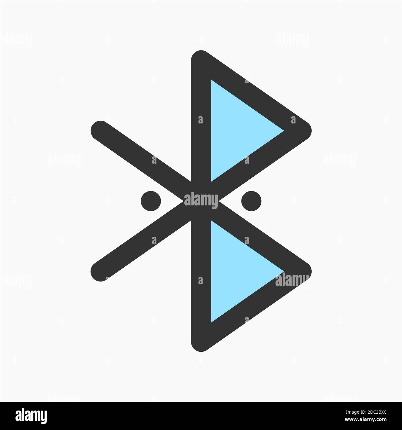 outline filled bluetooth icon vector suitable for any user interface ...