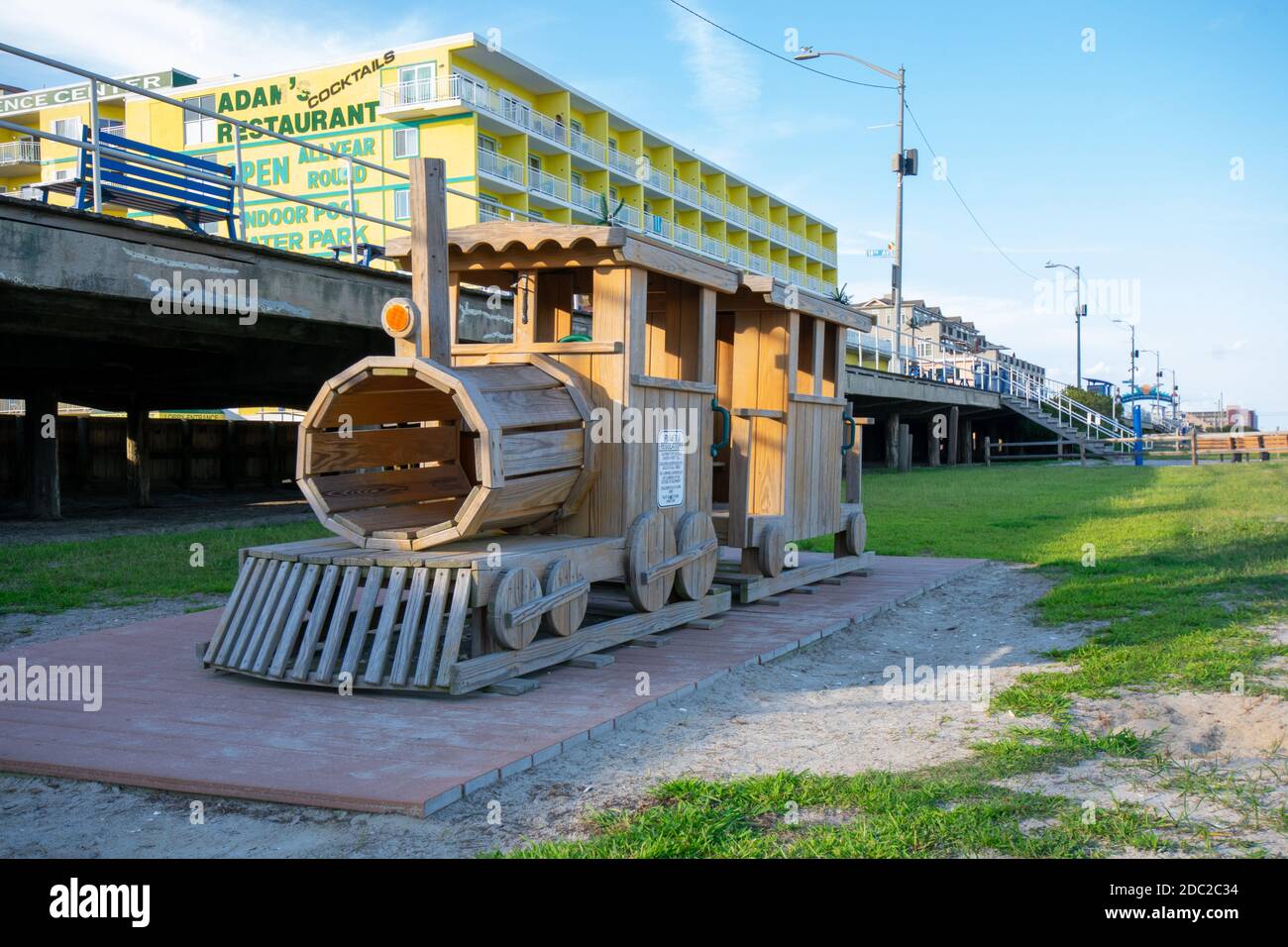 Train on the beach hi-res stock photography and images - Alamy
