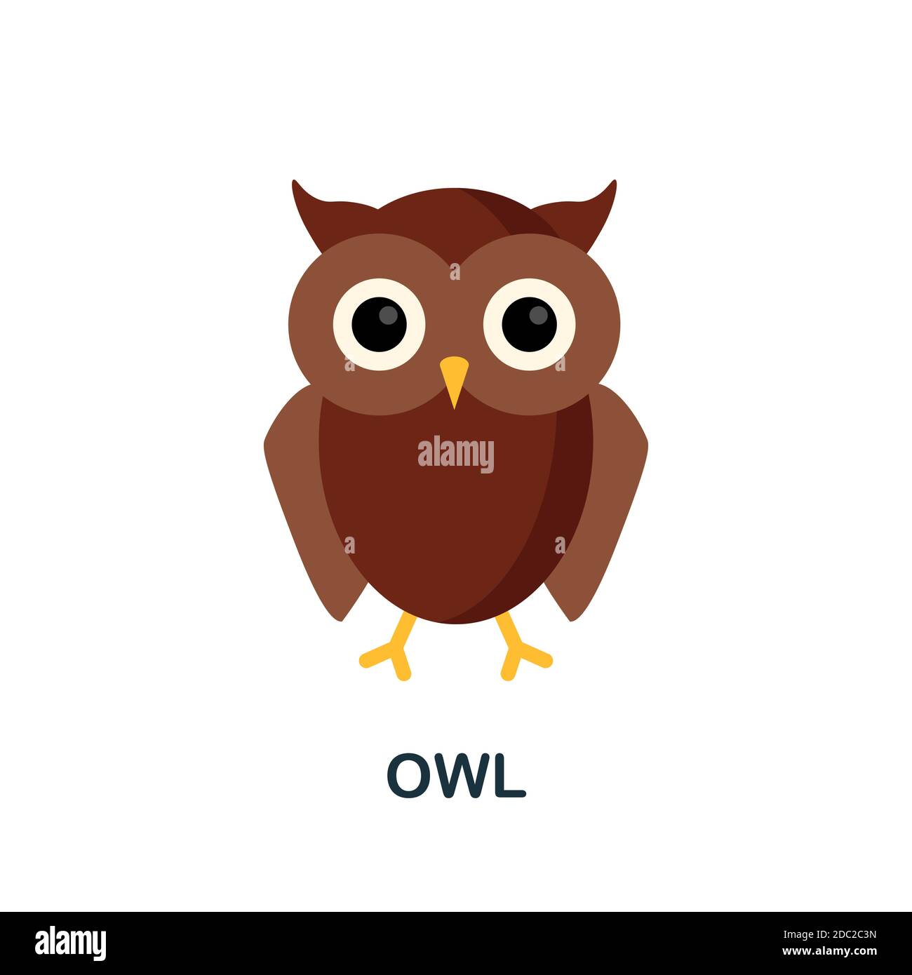 Owl icon. Simple element from halloween collection. Creative Owl icon ...