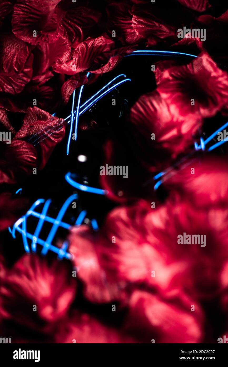 the purge horror led mask Stock Photo - Alamy