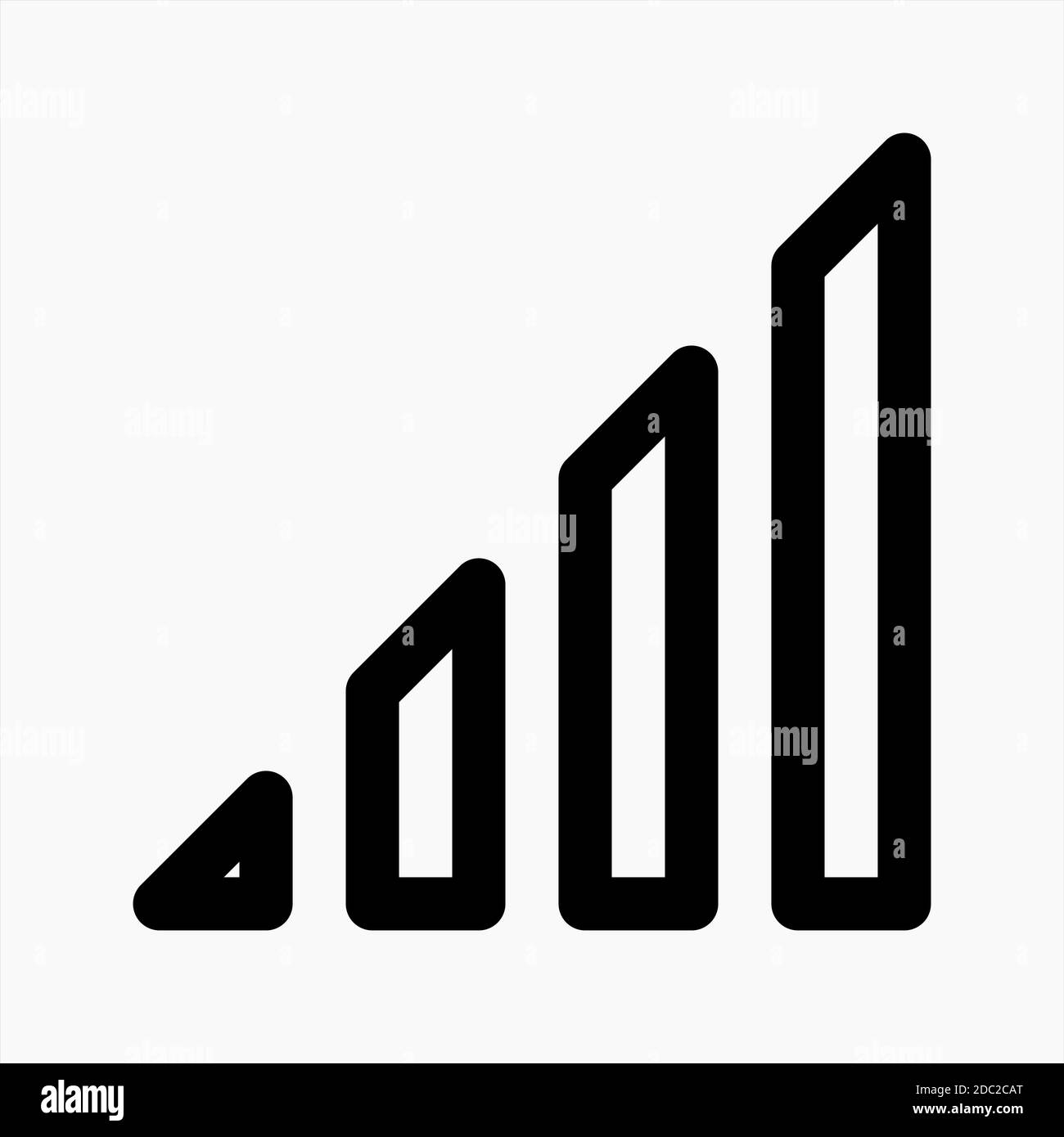 network signal icon vector for mobile phone user interface elements ...