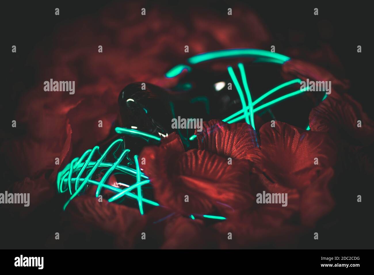 the purge horror led mask Stock Photo - Alamy