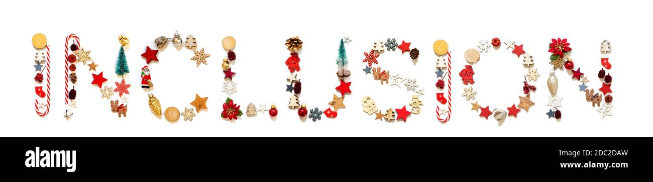 Colorful Christmas Decoration Letter Building English Word Inclusion ...