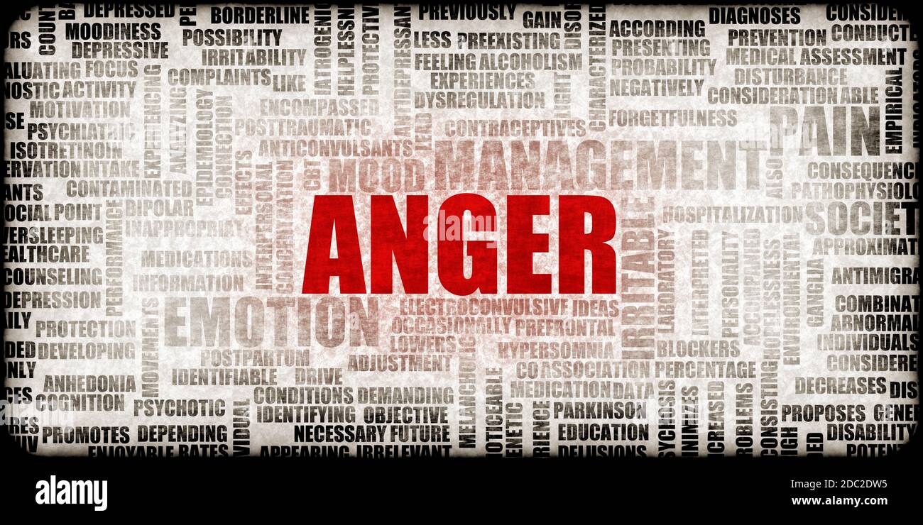 Anger Concept as a Concept Background Abstract Art Stock Photo - Alamy