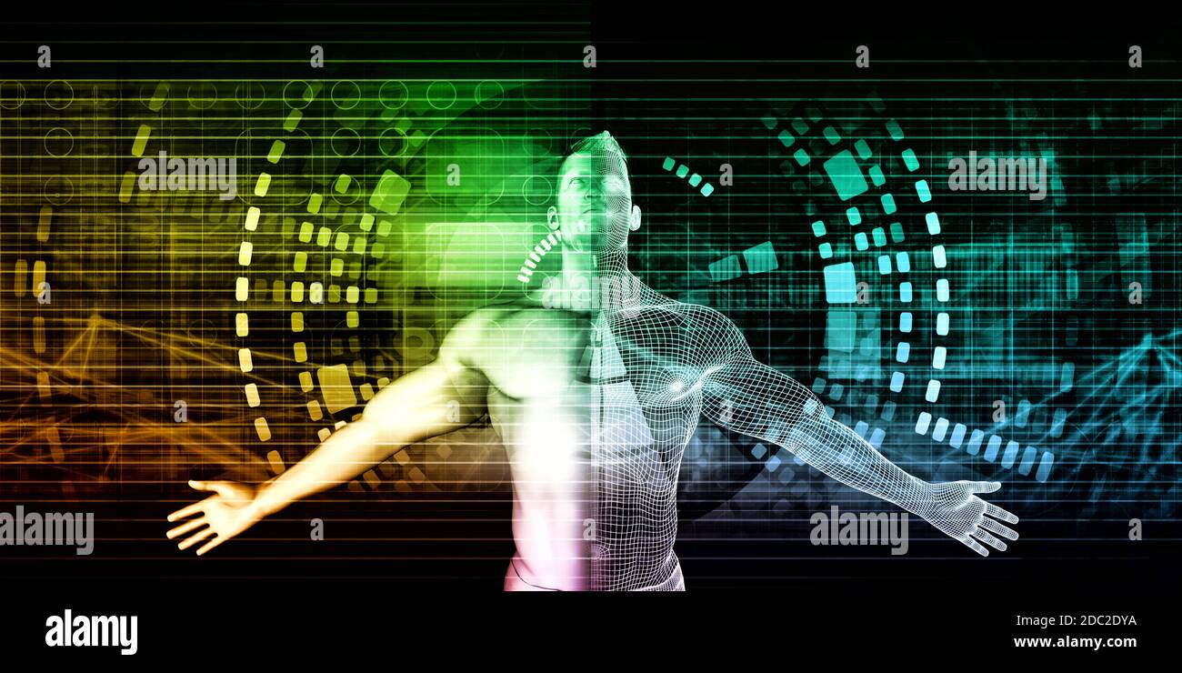 Technology Background as a Digital Abstract Art Stock Photo - Alamy