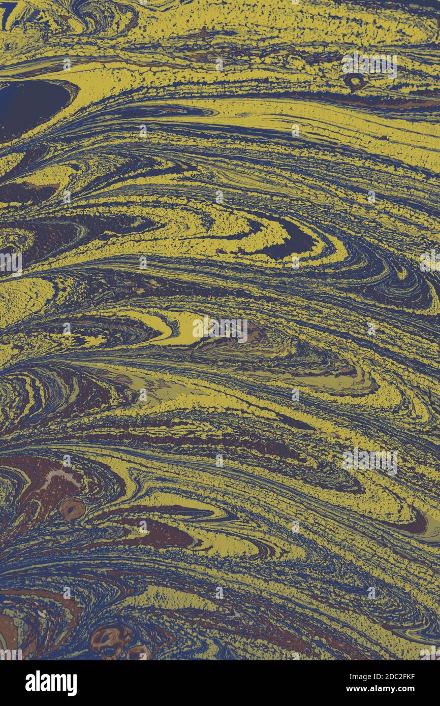 Abstract creative marble pattern texture. Traditional art of Ebru ...