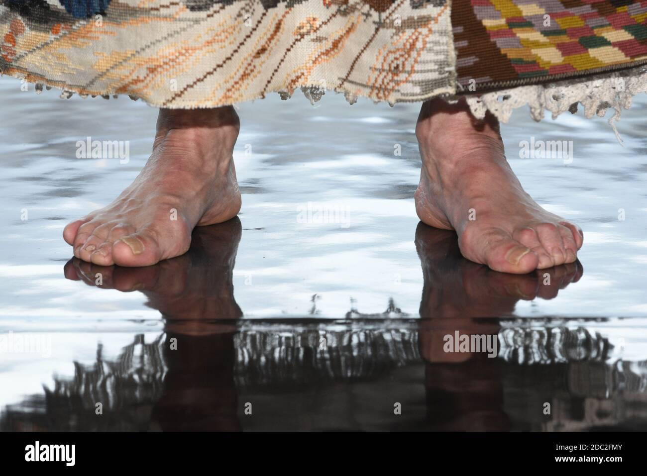 Legs feet without shoes on hi-res stock photography and images - Alamy