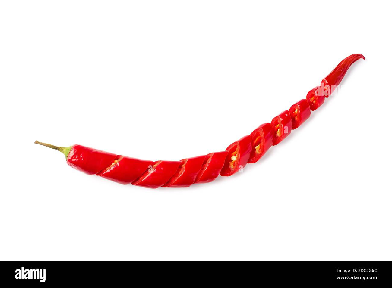 Red chilli sliced on hi-res stock photography and images - Alamy
