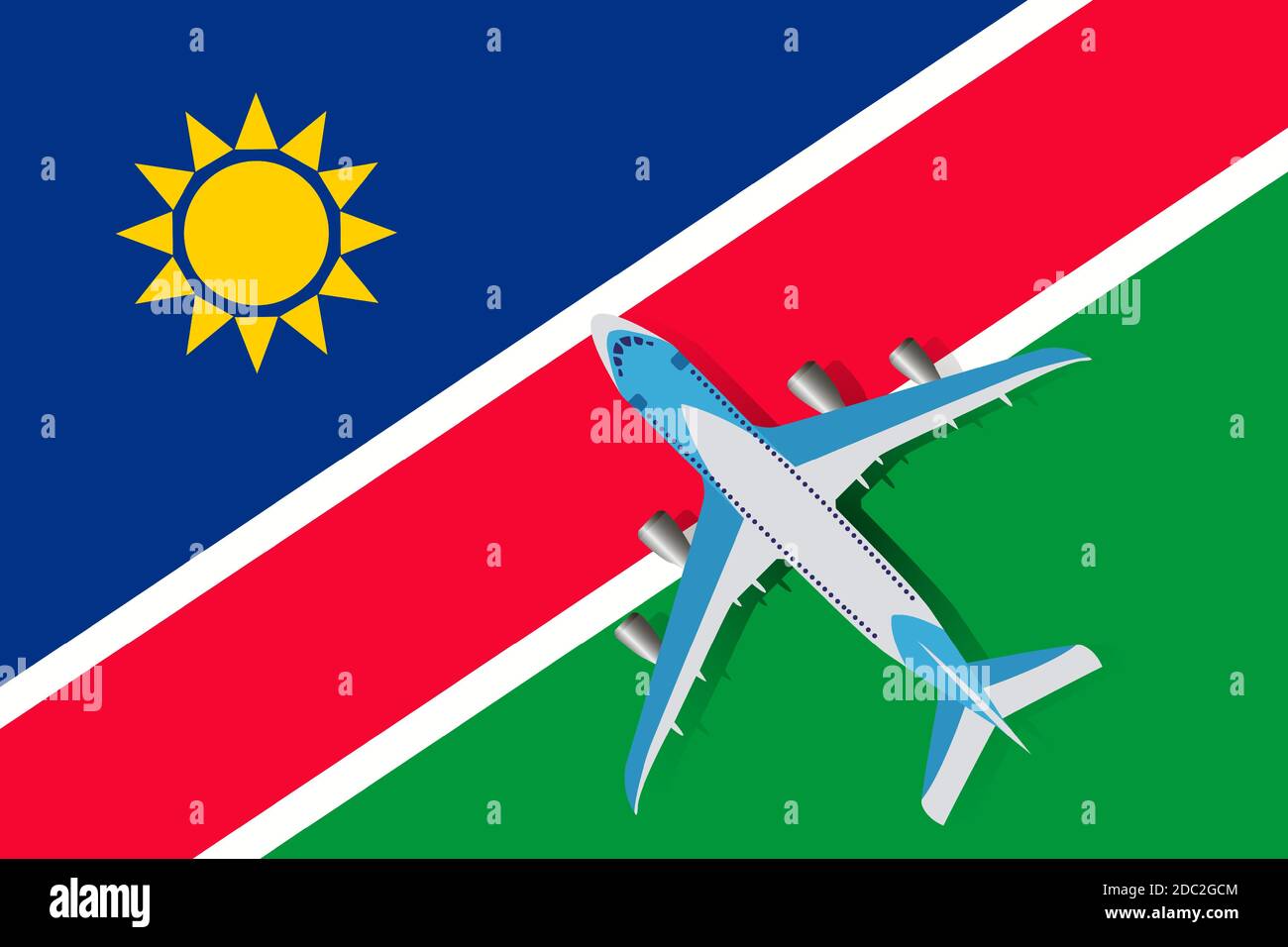 Namibia plane Stock Vector Images - Alamy