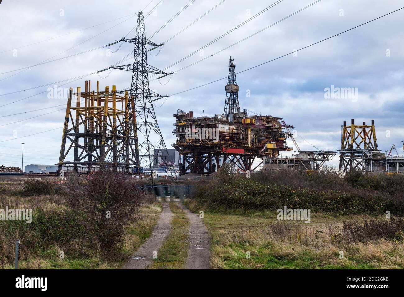 The Able Seaton complex at Hartlepool,England,UK where they dismantle ...