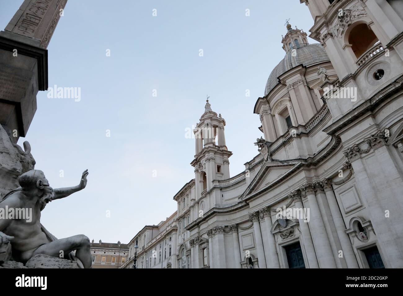 famous square in Rome called Piazza Navona is the basilica and the ...