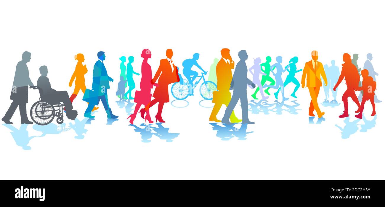 People run in street Cut Out Stock Images & Pictures - Alamy