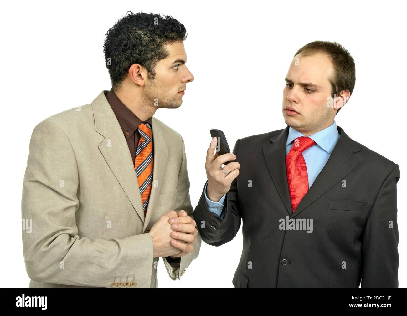 Serious looking businessmen Cut Out Stock Images & Pictures - Alamy