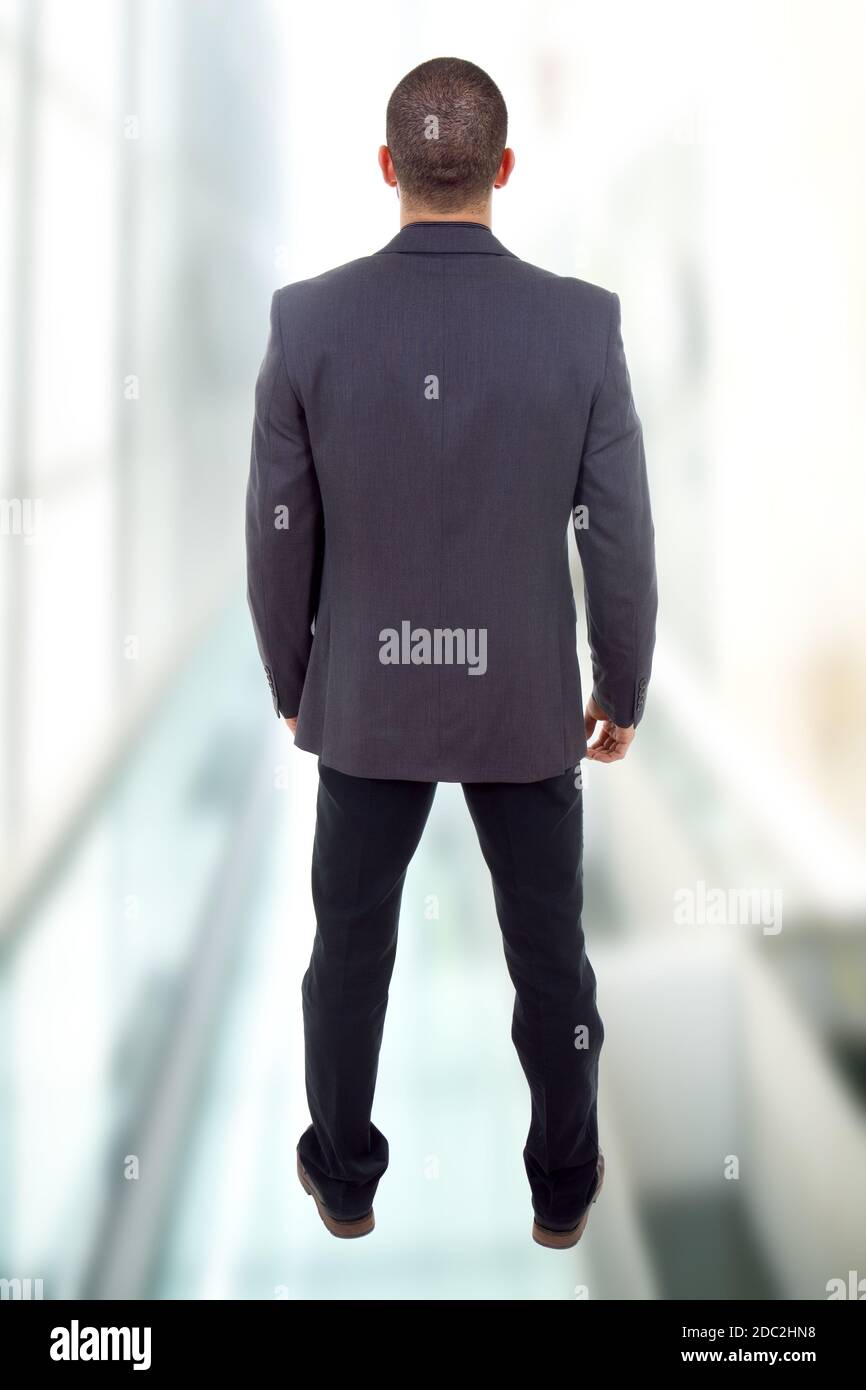 young business man full body from back Stock Photo - Alamy