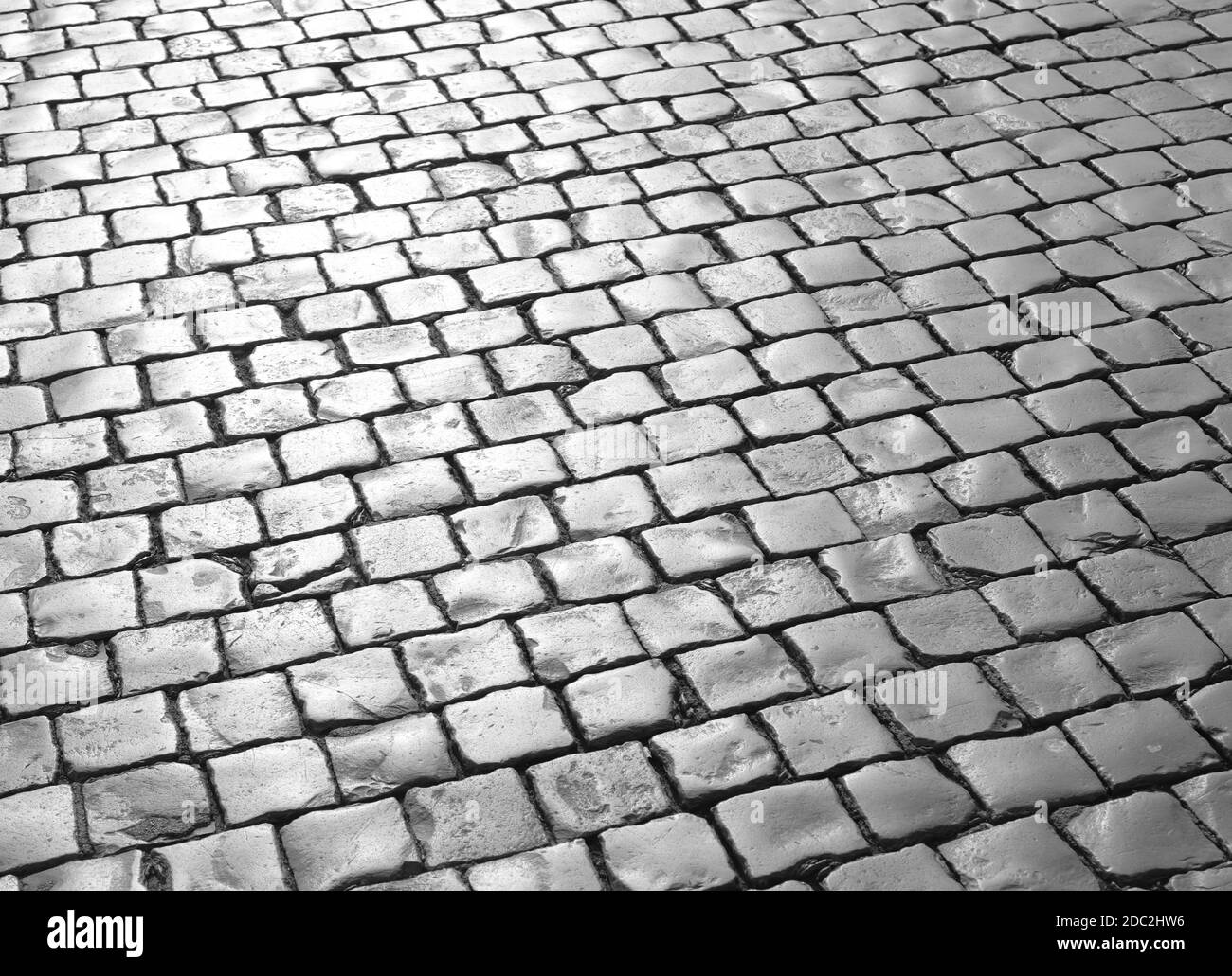 background of the pavement called cobblestones or Sampietrini in ...