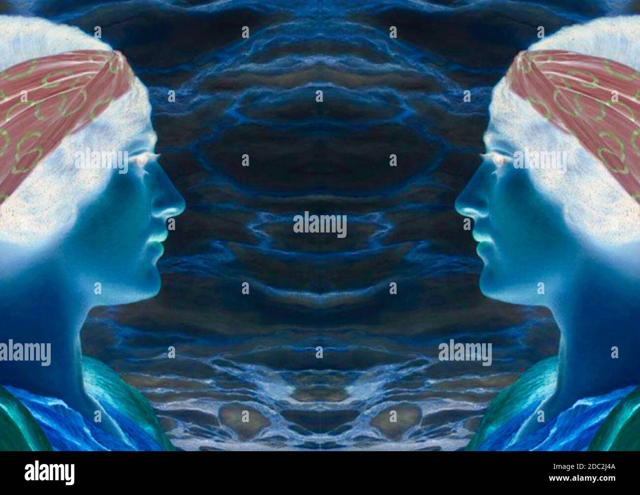 Eye to eye - Colour inverted image with copy space to just add text ...