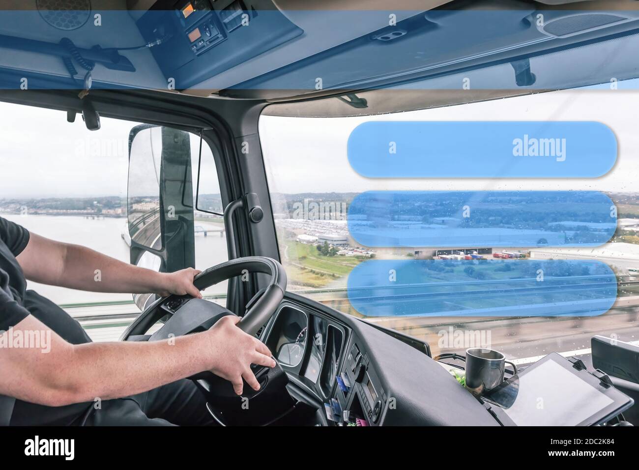 Transport lorry cab interior hi-res stock photography and images - Alamy