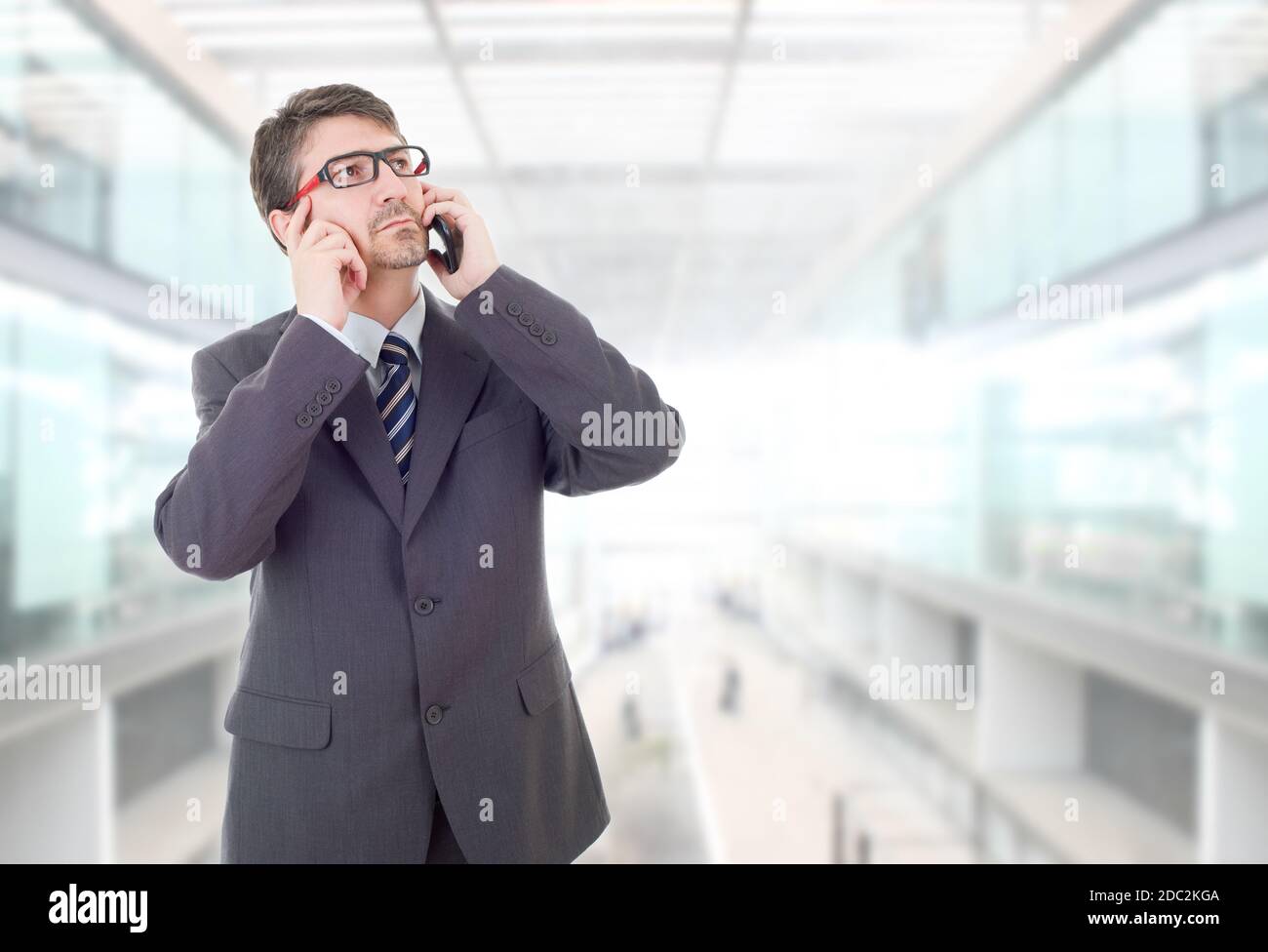 business man on the phone, at the office Stock Photo - Alamy