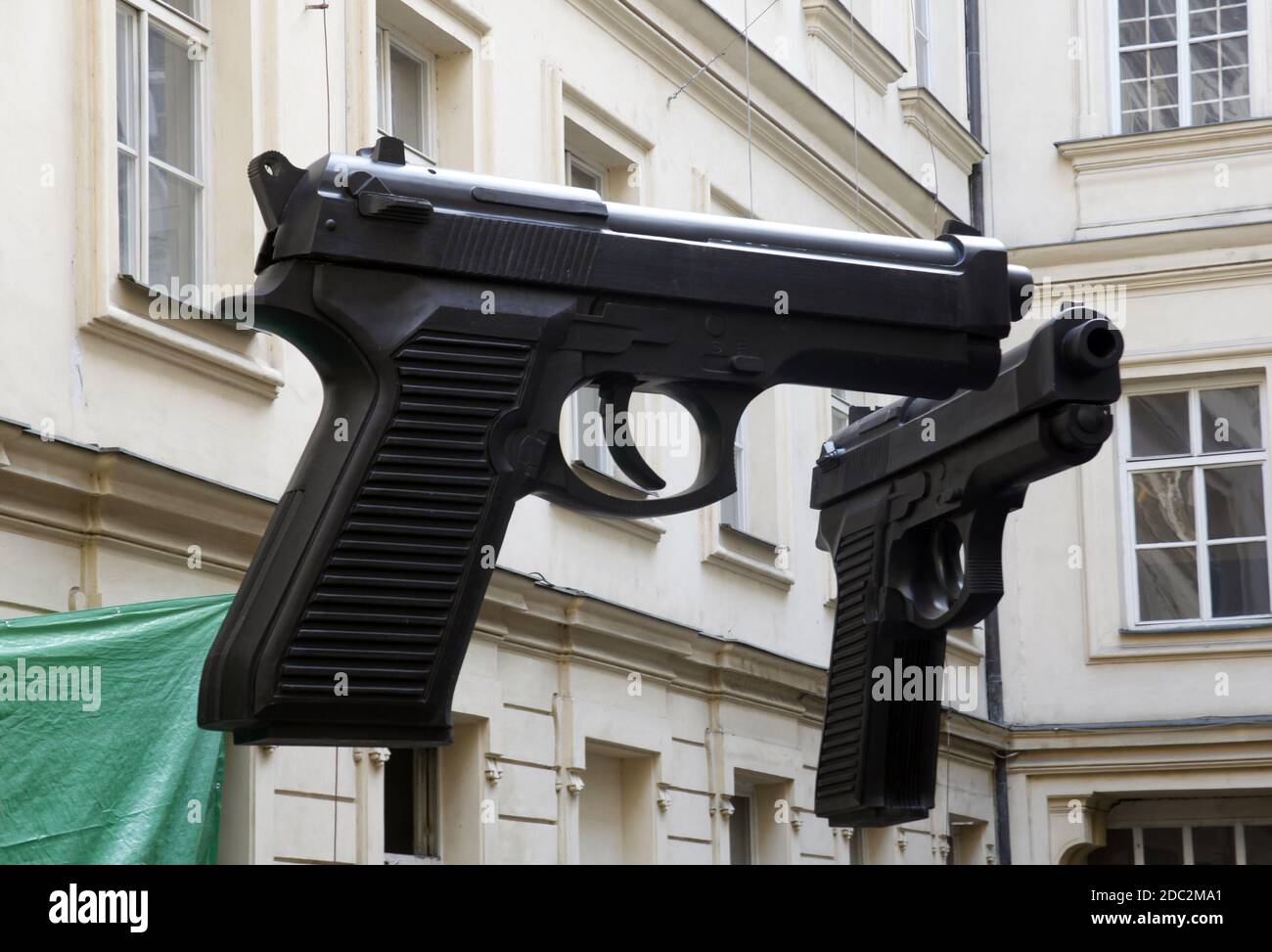 Guns in prague Stock Photo - Alamy