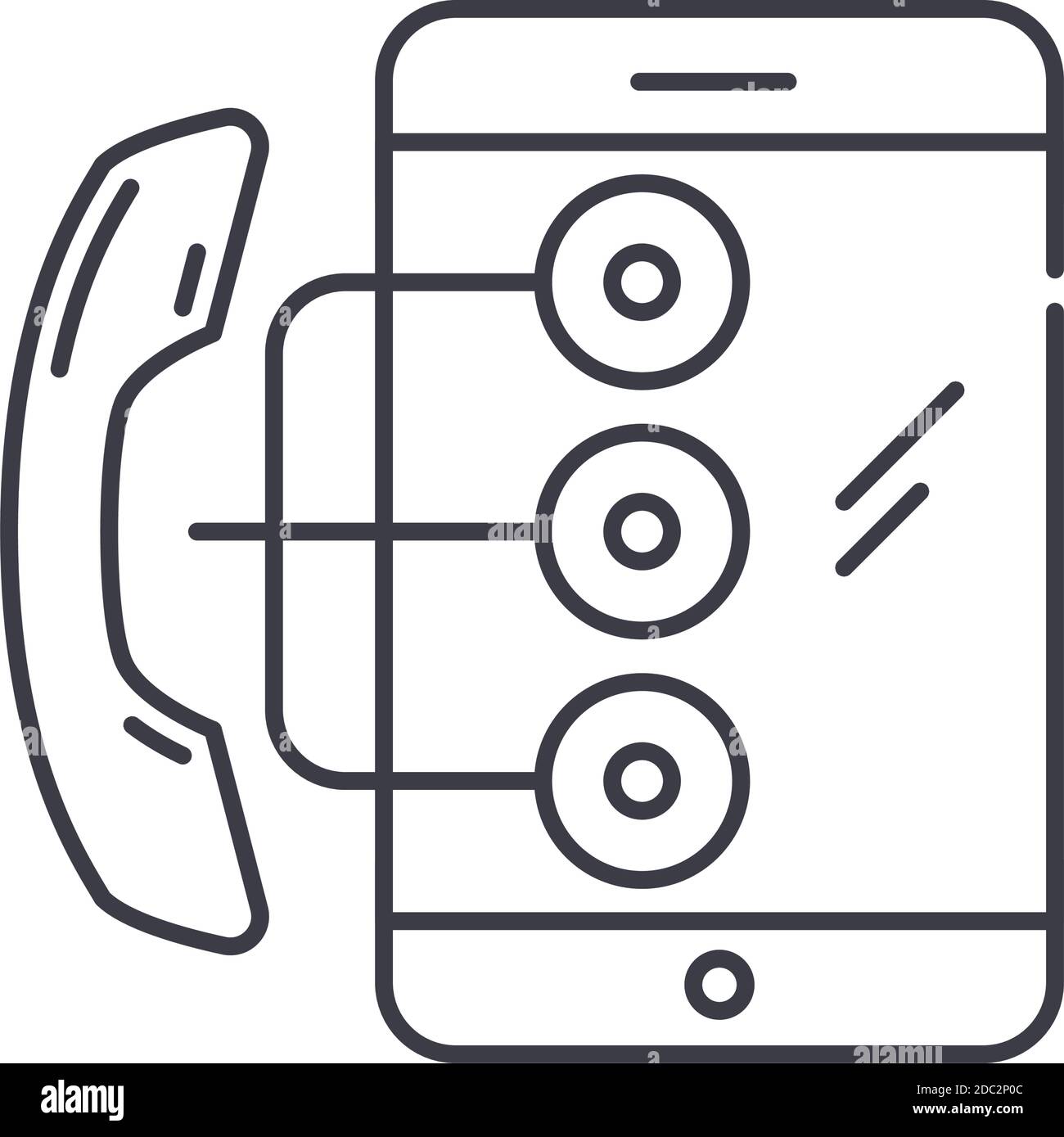 Contact options isolated on Stock Vector Images - Alamy