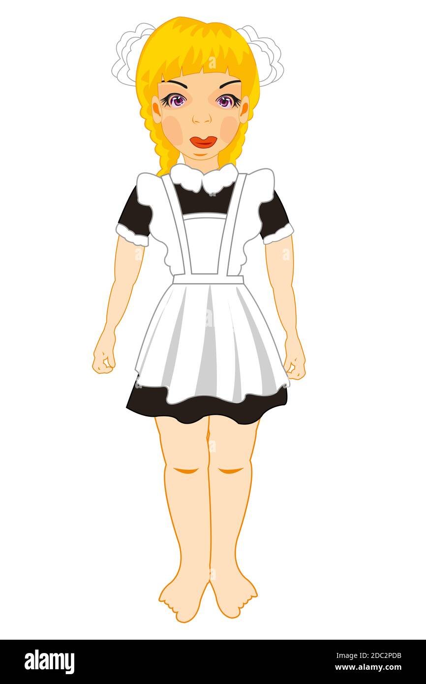 Beautiful girl in school Cut Out Stock Images & Pictures - Alamy