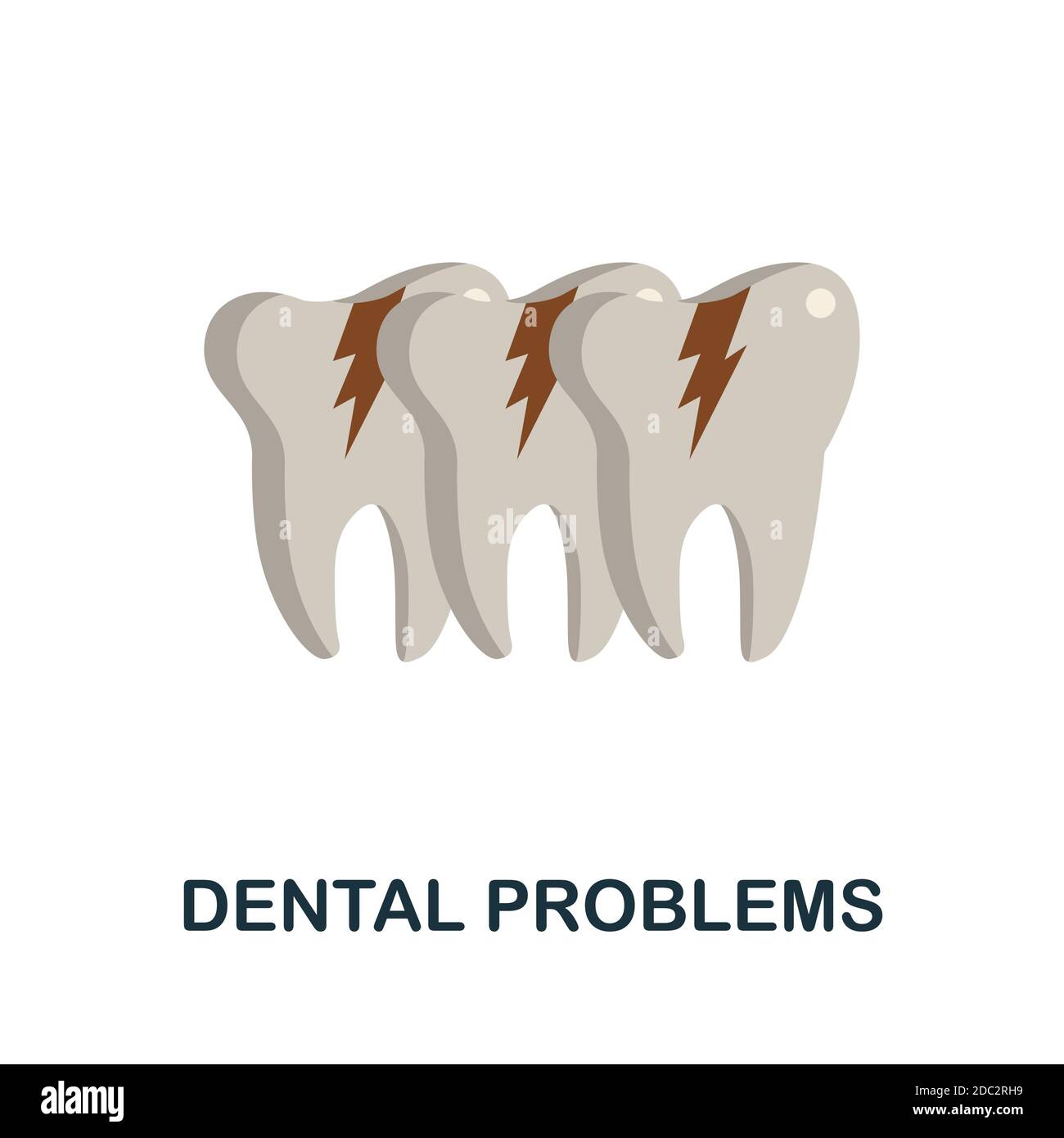 Dental Problems icon. Simple element from health diseases collection ...
