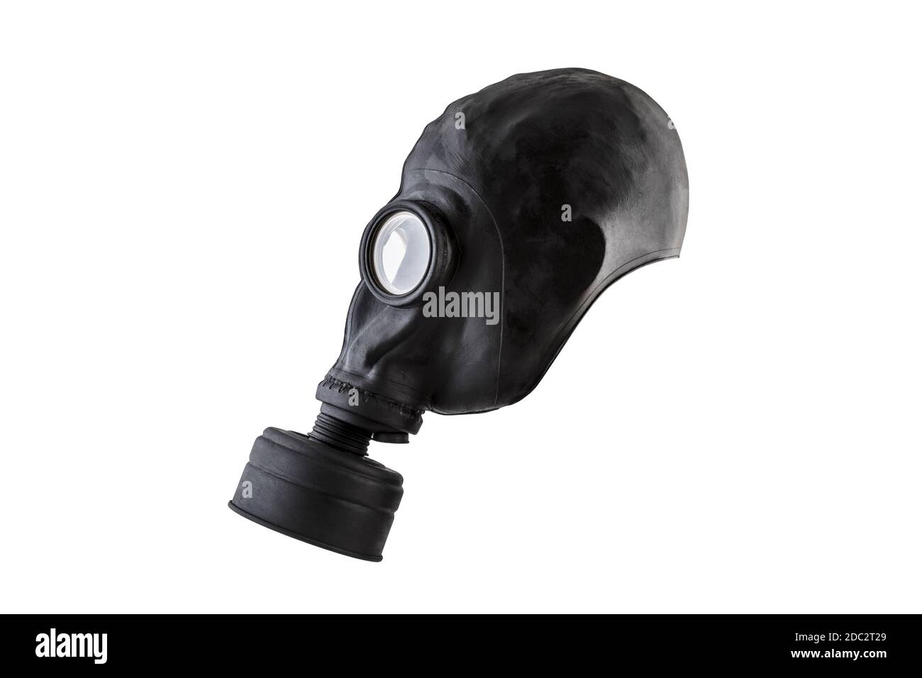 Black gas mask isolated on white background with clipping path ...